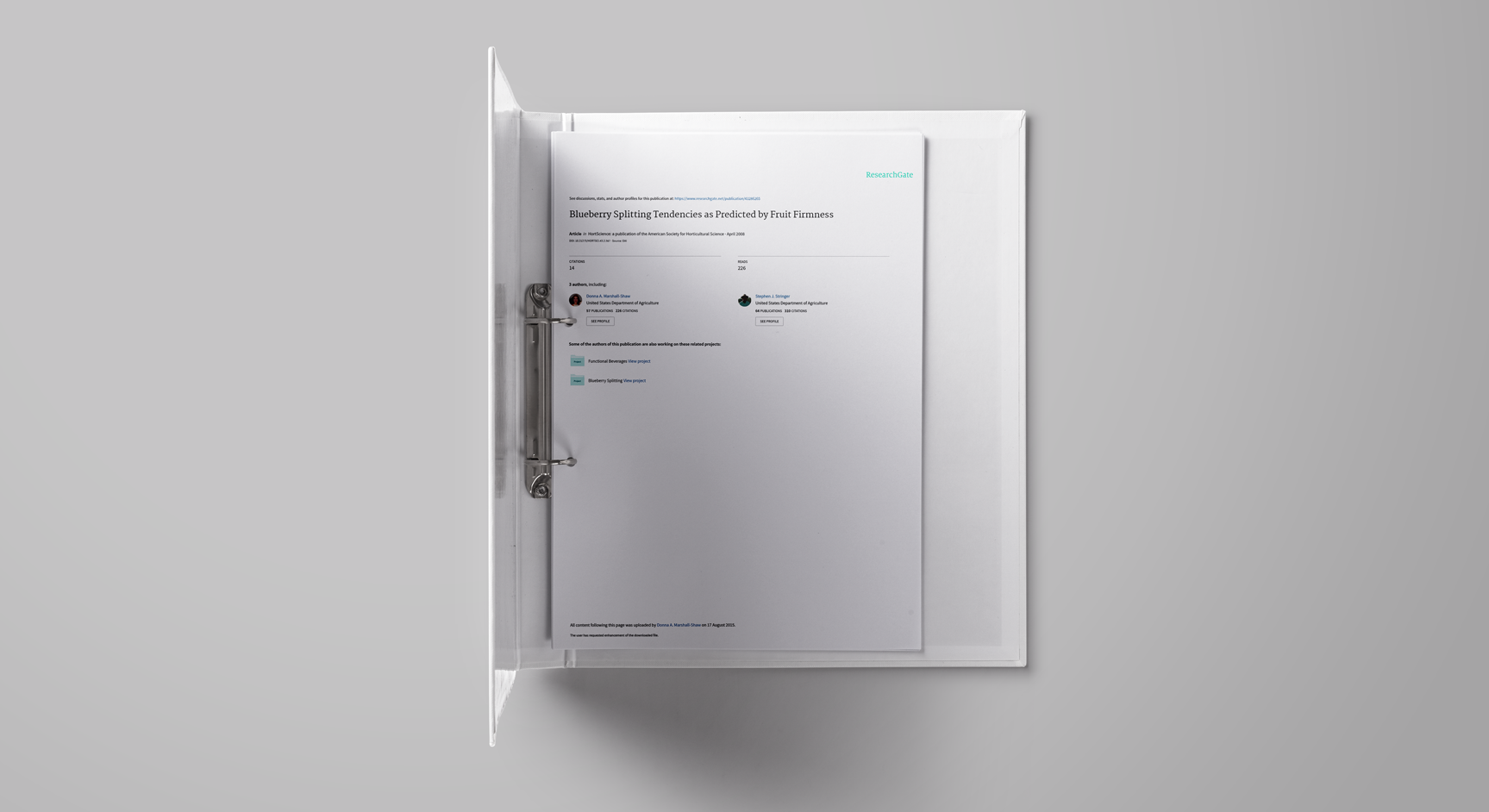 Blueberry Splitting Tendencies as Predicted by Fruit Firmness ...